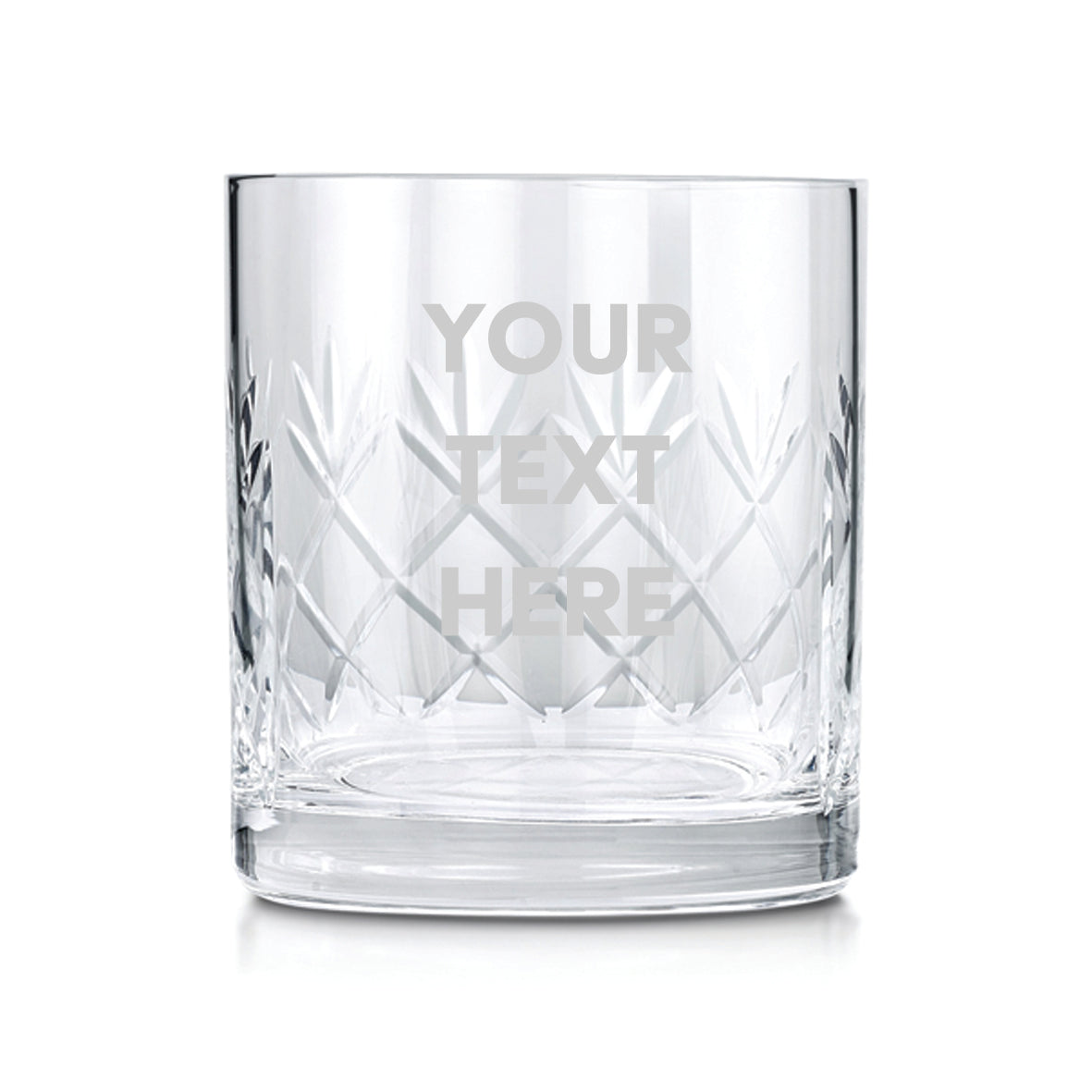 Engraved Cut Glass Tumblers With Any Personal Message – Not Just A Print