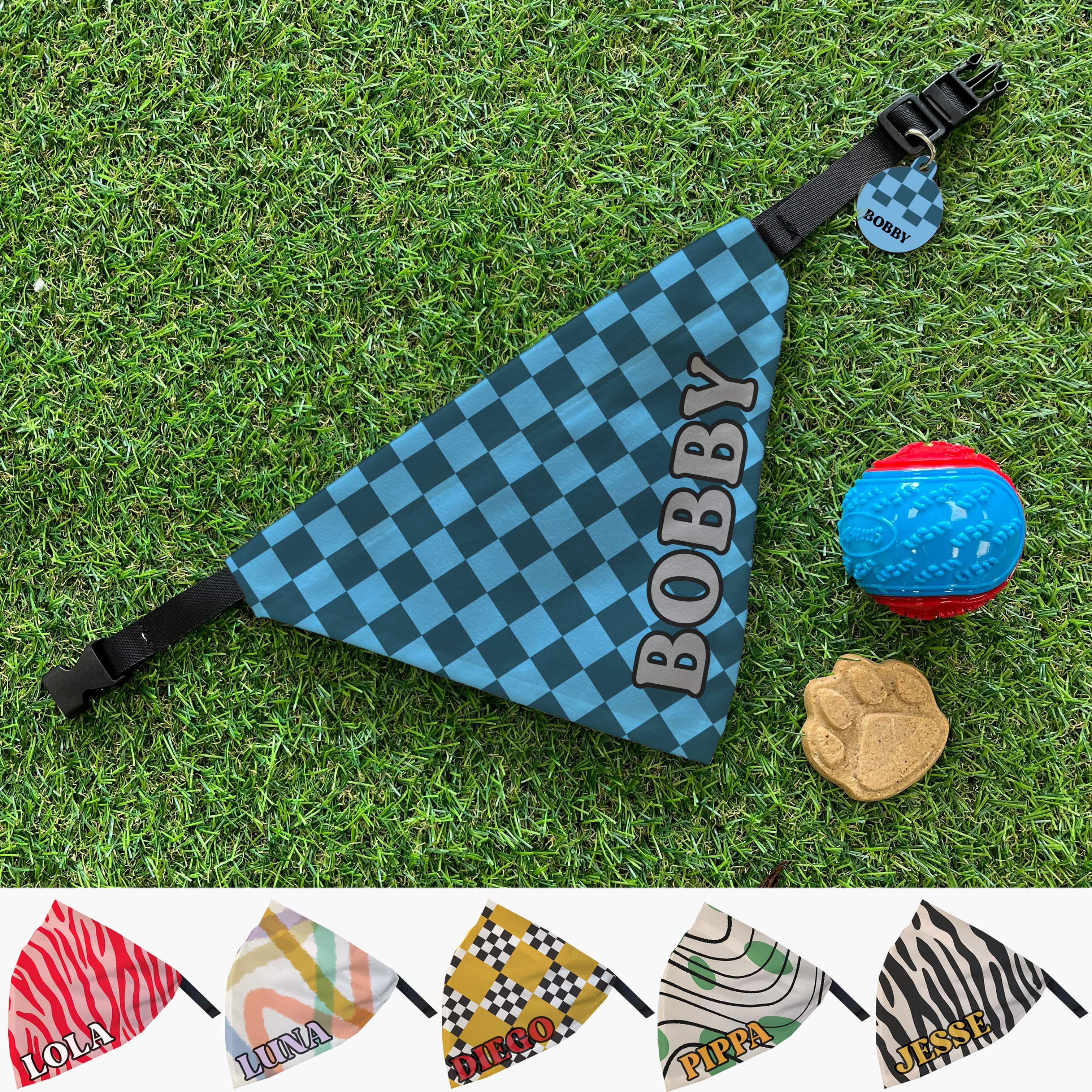 Dog bandana personalised with fun pattern 1st Birthday for Dog – Not ...