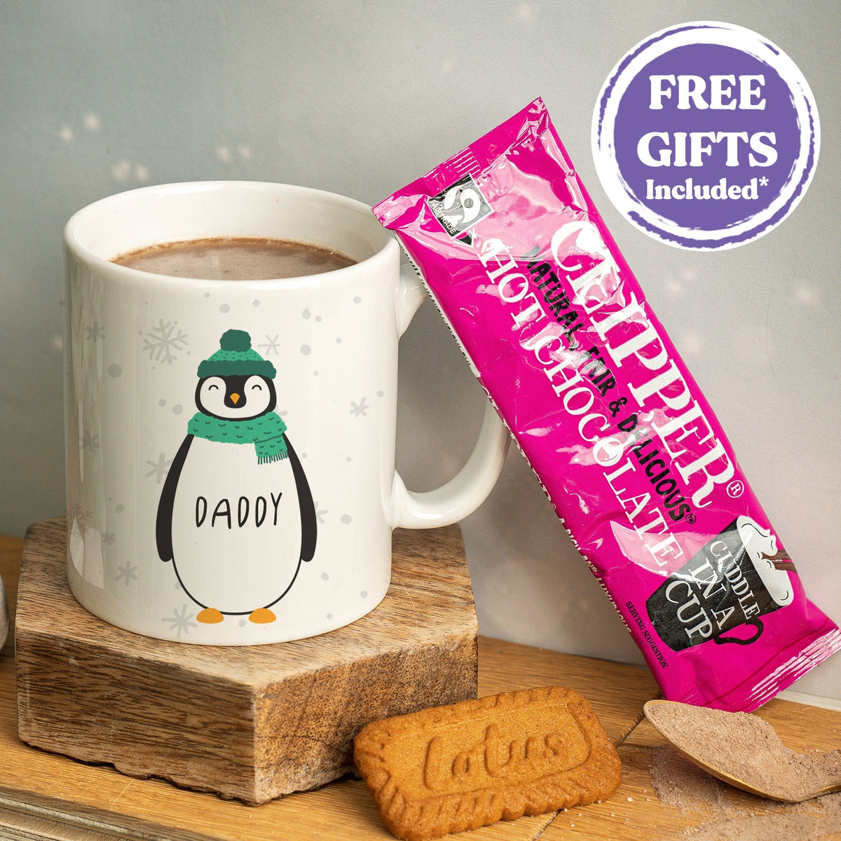 Personalised penguin family mugs set Christmas gift | Not Just a Print ...
