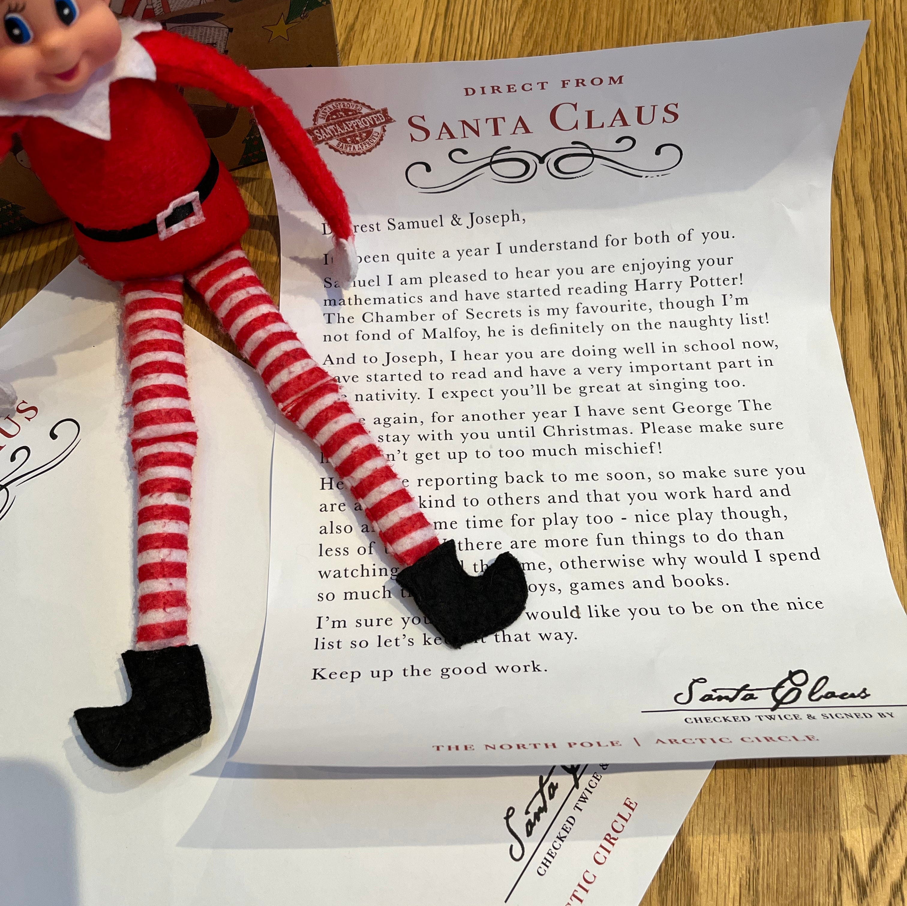 Christmas Freebie! Letter From Santa Template | Not Just a Print – Not ...