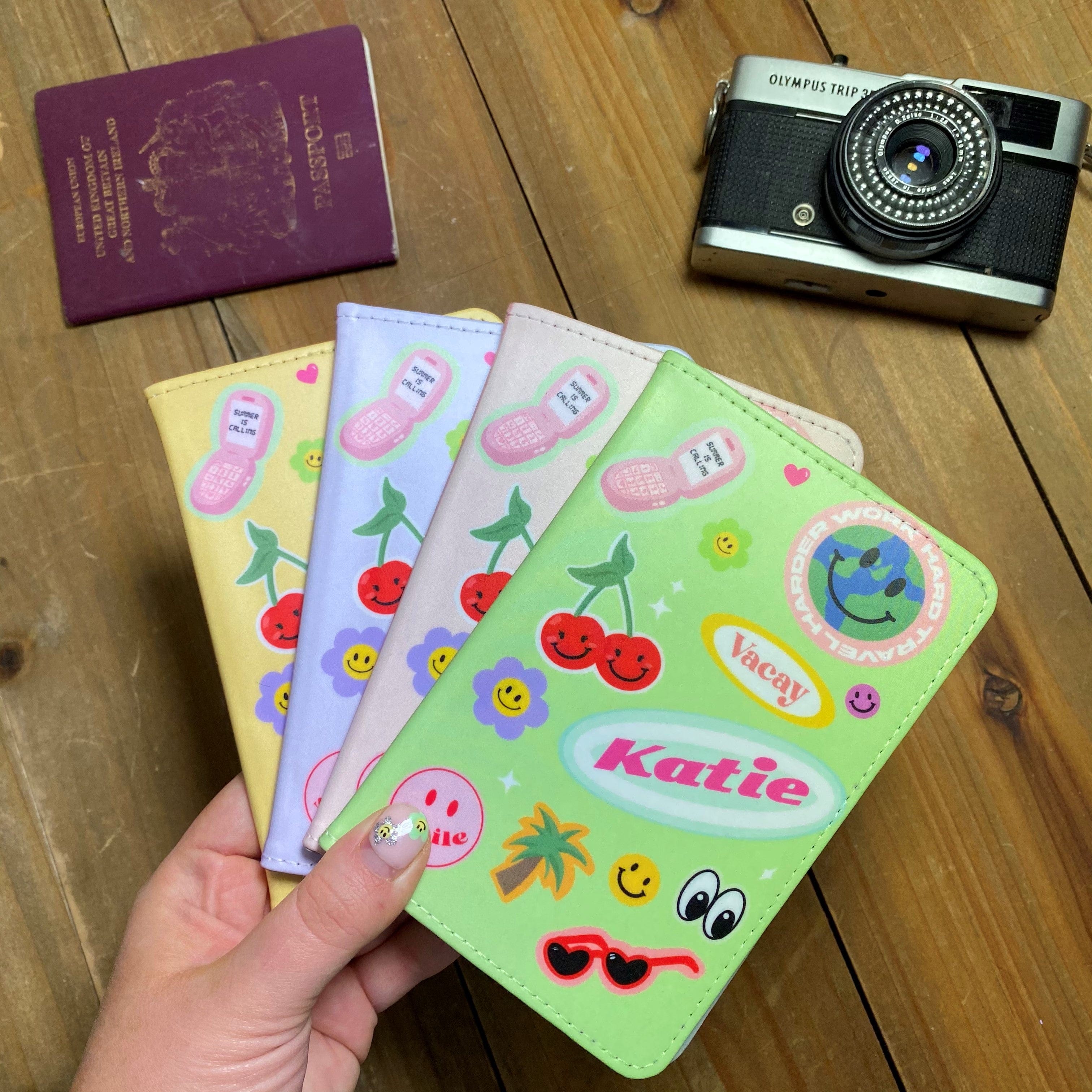 Funky Sticker Print Passport Cover holiday gift | Not Just a Print ...